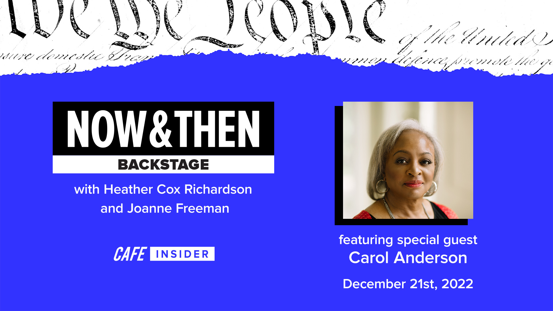 Now & Then Backstage 12/21: Georgia (Voting Rights) On My Mind (with ...